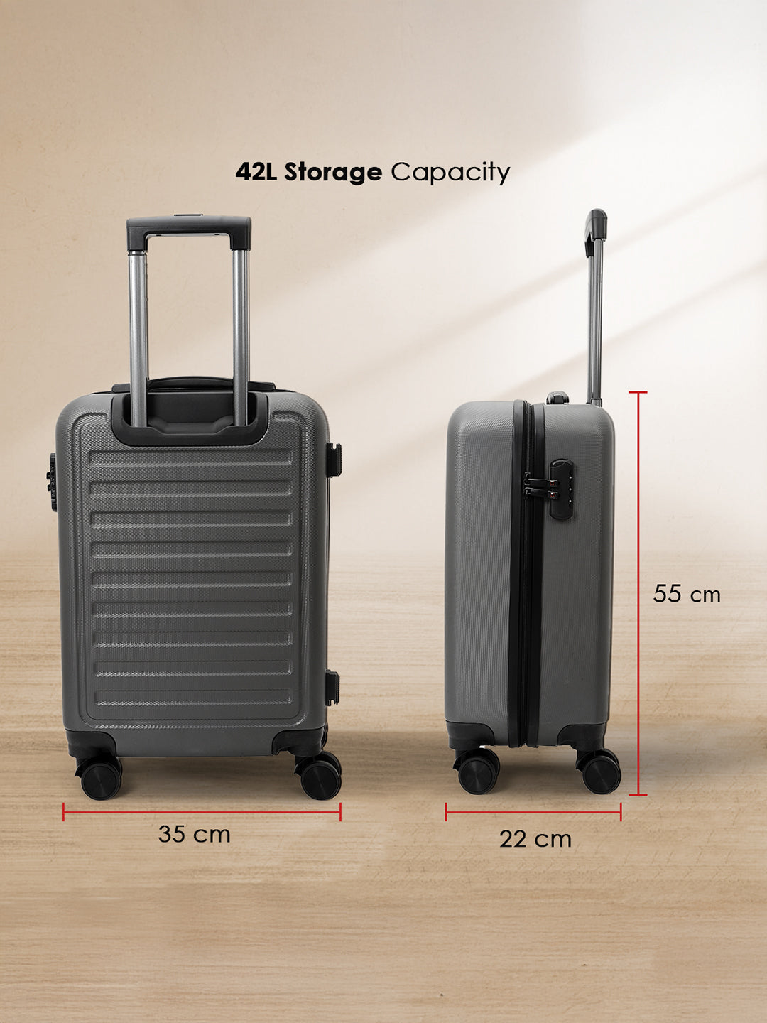Combo Of Contour Cabin Trolley 42L & Jackpot Backpack 28L – Swiss ...